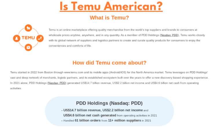 Is Temu American? Where Is Temu From?
